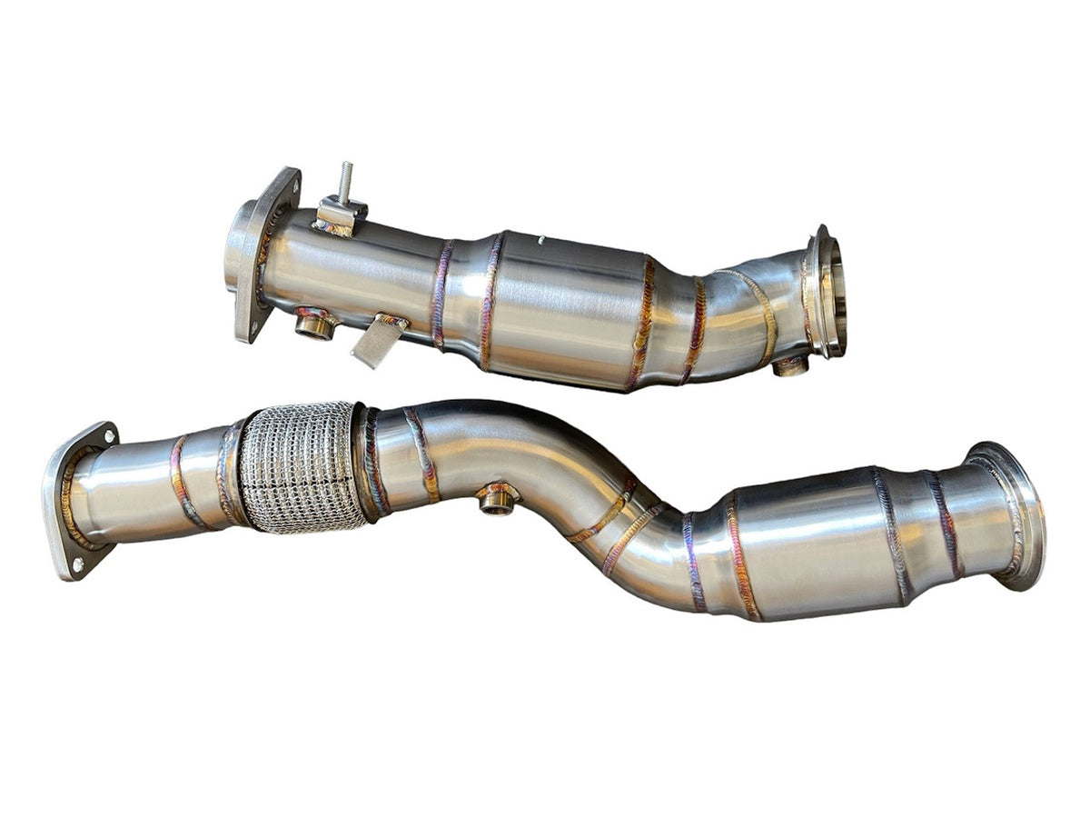MAD BMW S58 CATTED DOWNPIPES M3 M4 G80 G82 G83 W/ FLEX SECTION MAD-205 ...